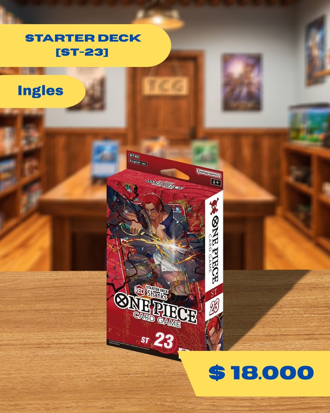 One Piece: ST23 Starter Deck Shanks – La Tiendita de Shoyo